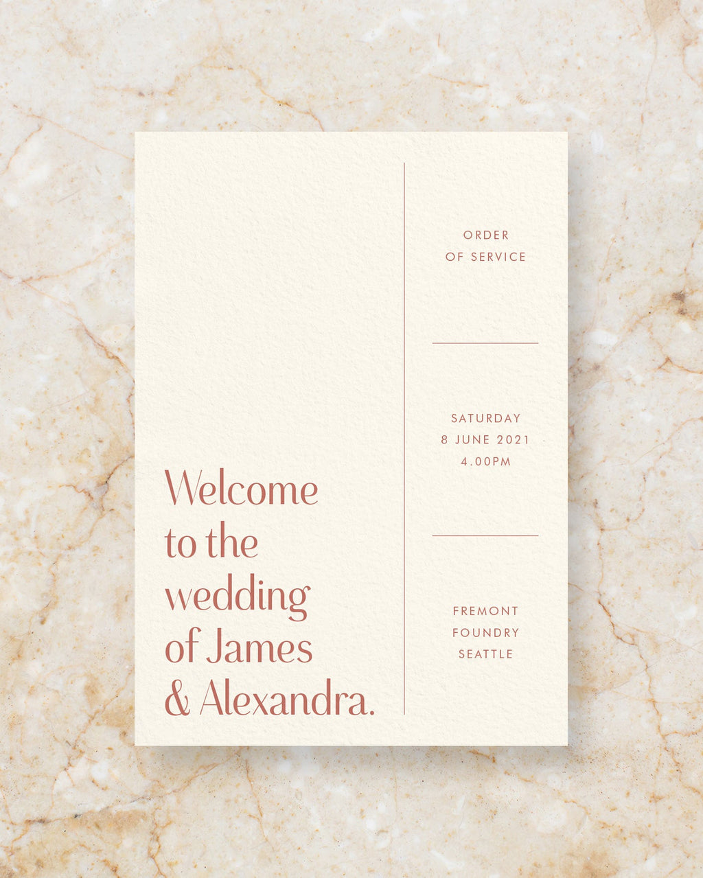 Order of Service – State Of Reverie